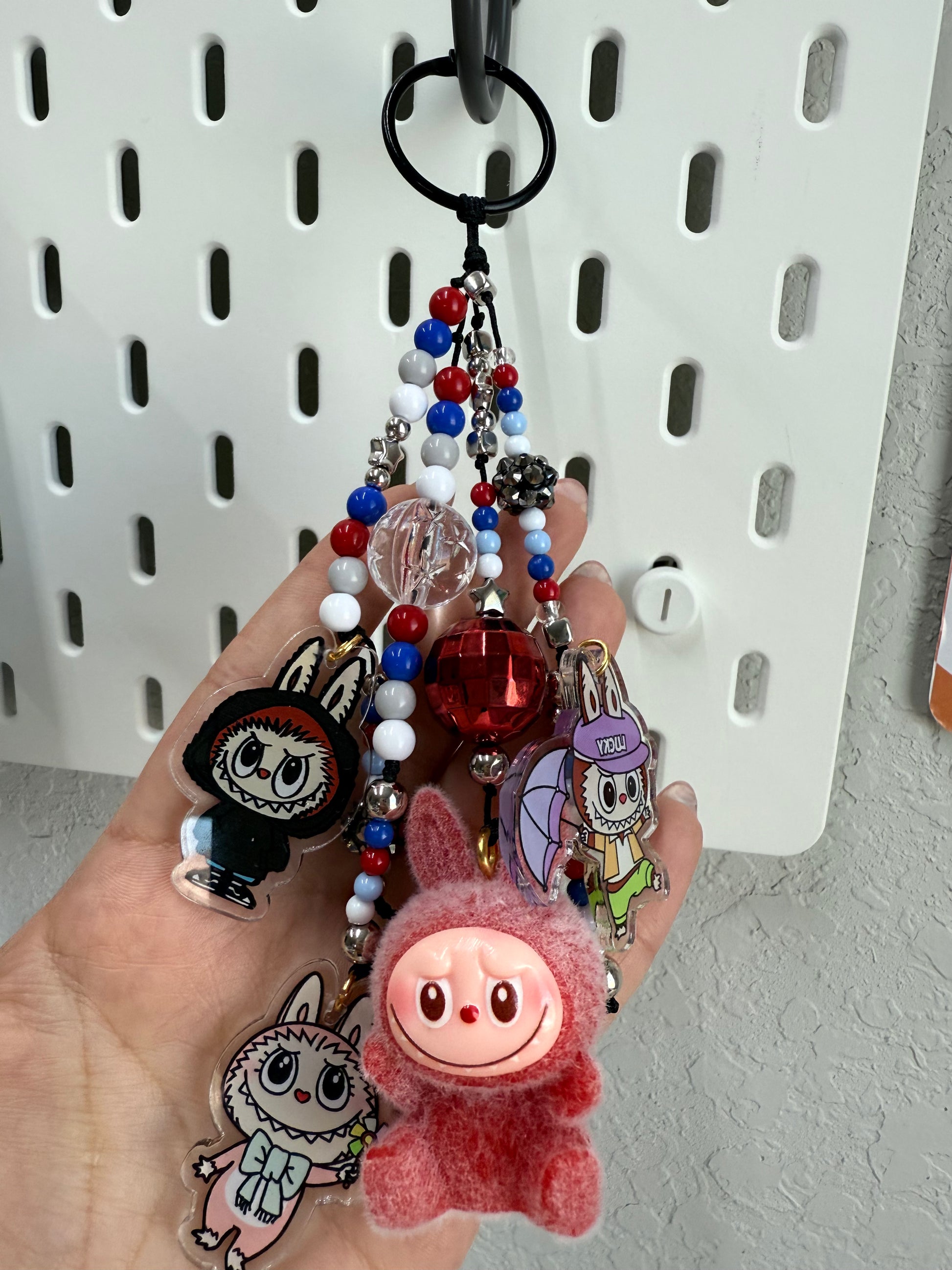 Red Labubu Bag Charm – Cutesy Creations